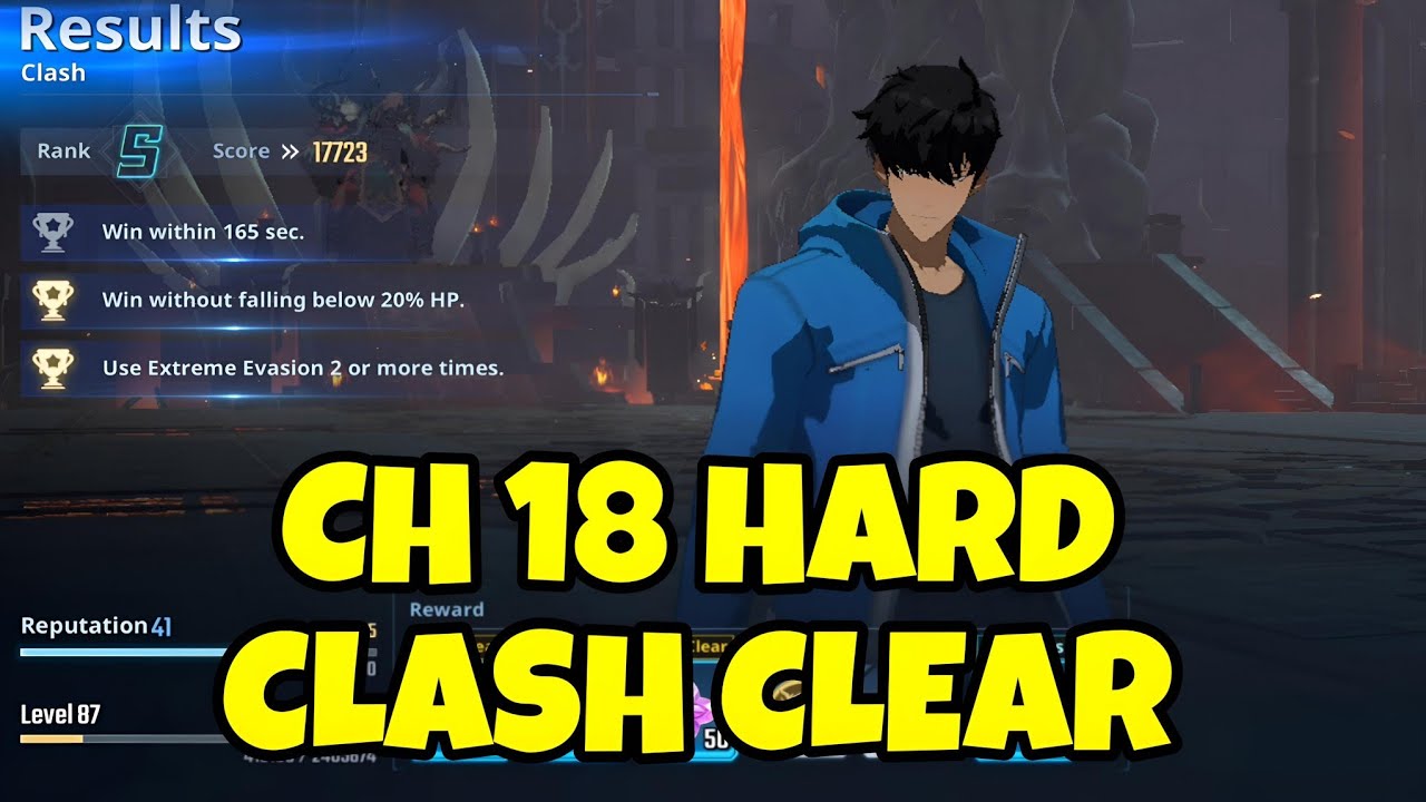 Solo Leveling Arise : Hard Ch 18 Clash Cleared Gameplay Vs Kargalgan 4 ...