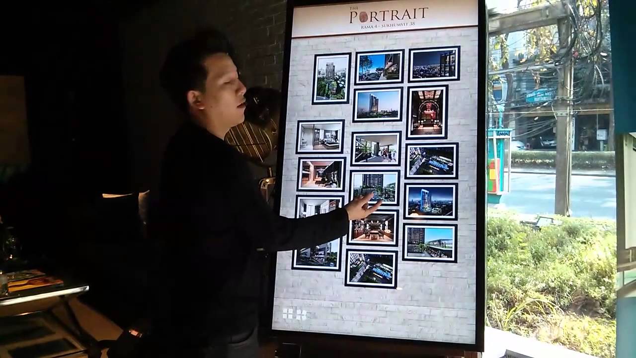 Interactive Touchscreen for The Portrait Condo by Mintedimages - YouTube