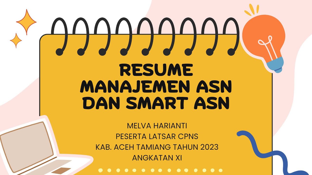 RESUME MANAJEMEN ASN DAN SMART ASN - YouTube