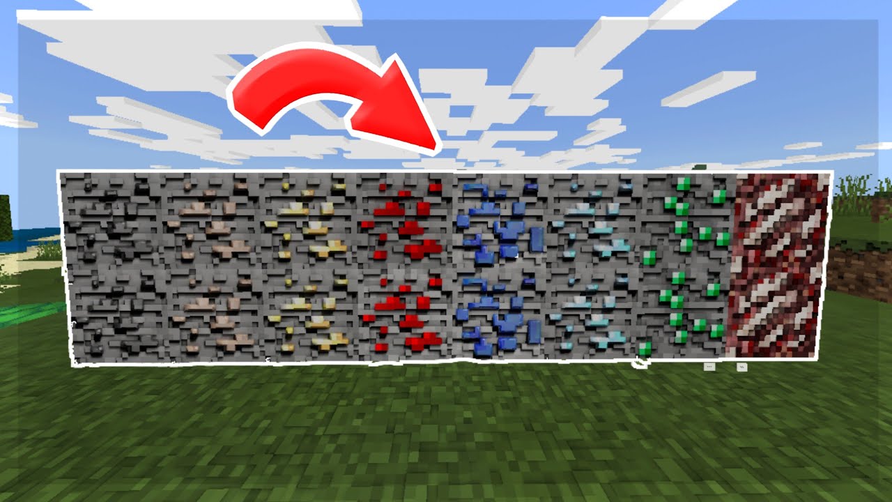 TEXTURE PACK REALISTIS BLOCK ORE | FOR MINECRAFT PE 1.13 - YouTube