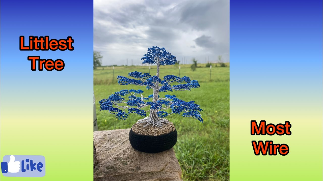 Making a Wire Bonsai Tree!! #9 formal upright style - YouTube