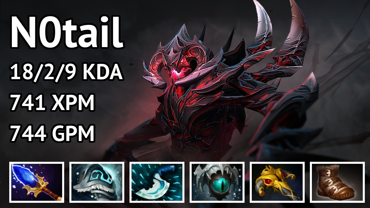 Dota 2 N0tail - Shadow Fiend highlights - Game 2973572248 - YouTube
