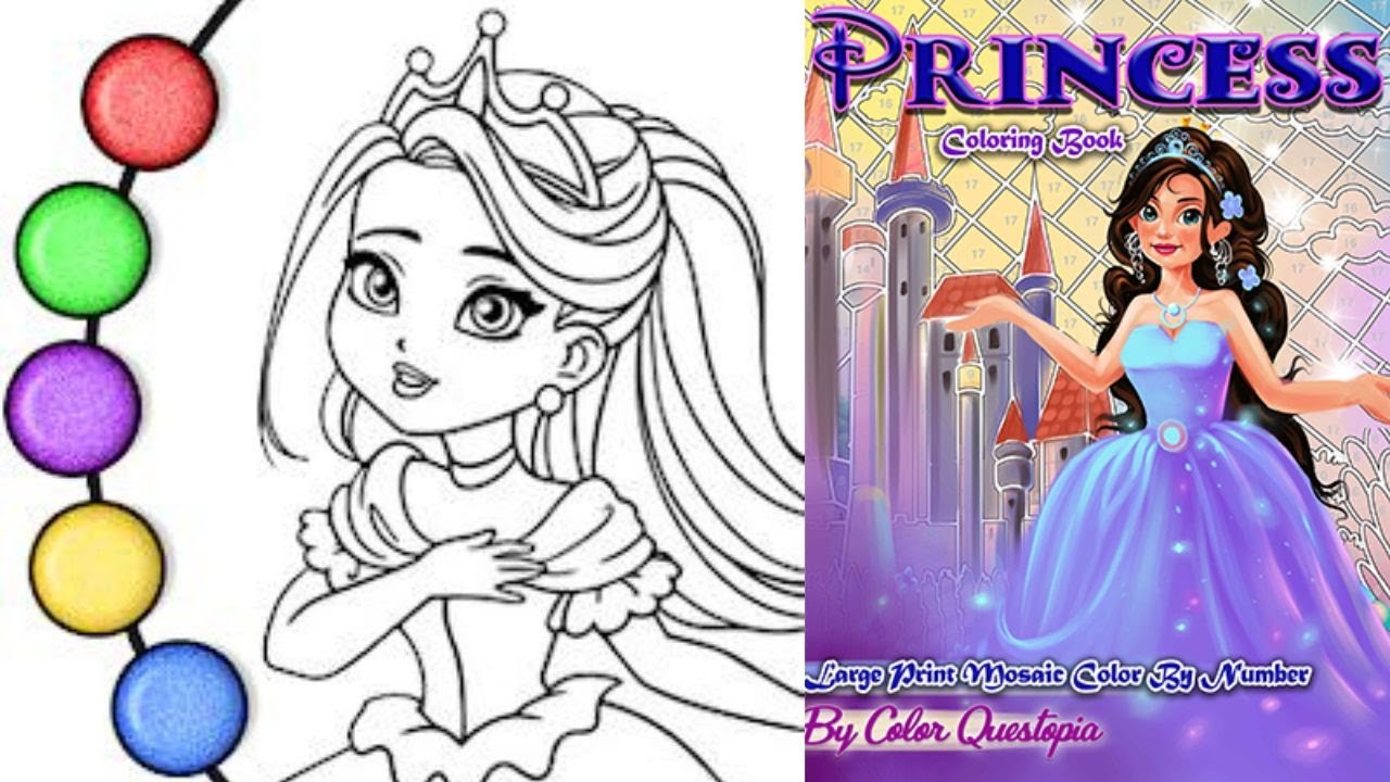 Princess Coloring Games | part-2 - YouTube
