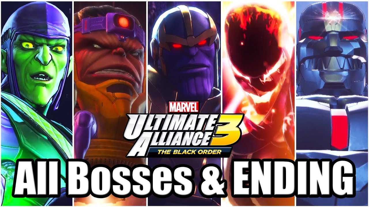 Marvel Ultimate Alliance 3: The Black Order - All Bosses & ENDING (All ...