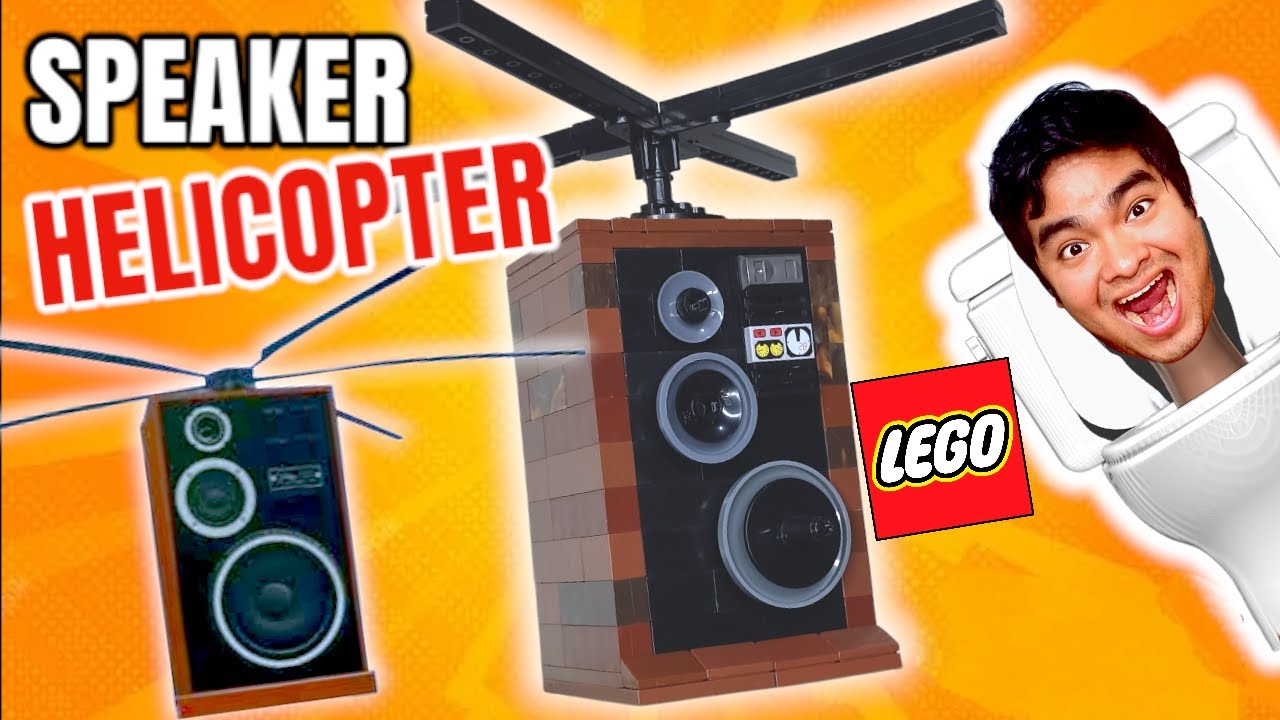 HICE al SPEAKER HELICÓPTERO 🚁 con LEGO de SKIBIDI TOILET - YouTube