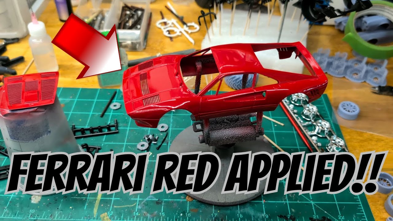 How do I spray my paint?? Here's how I do it with Ferrari Red!! - YouTube