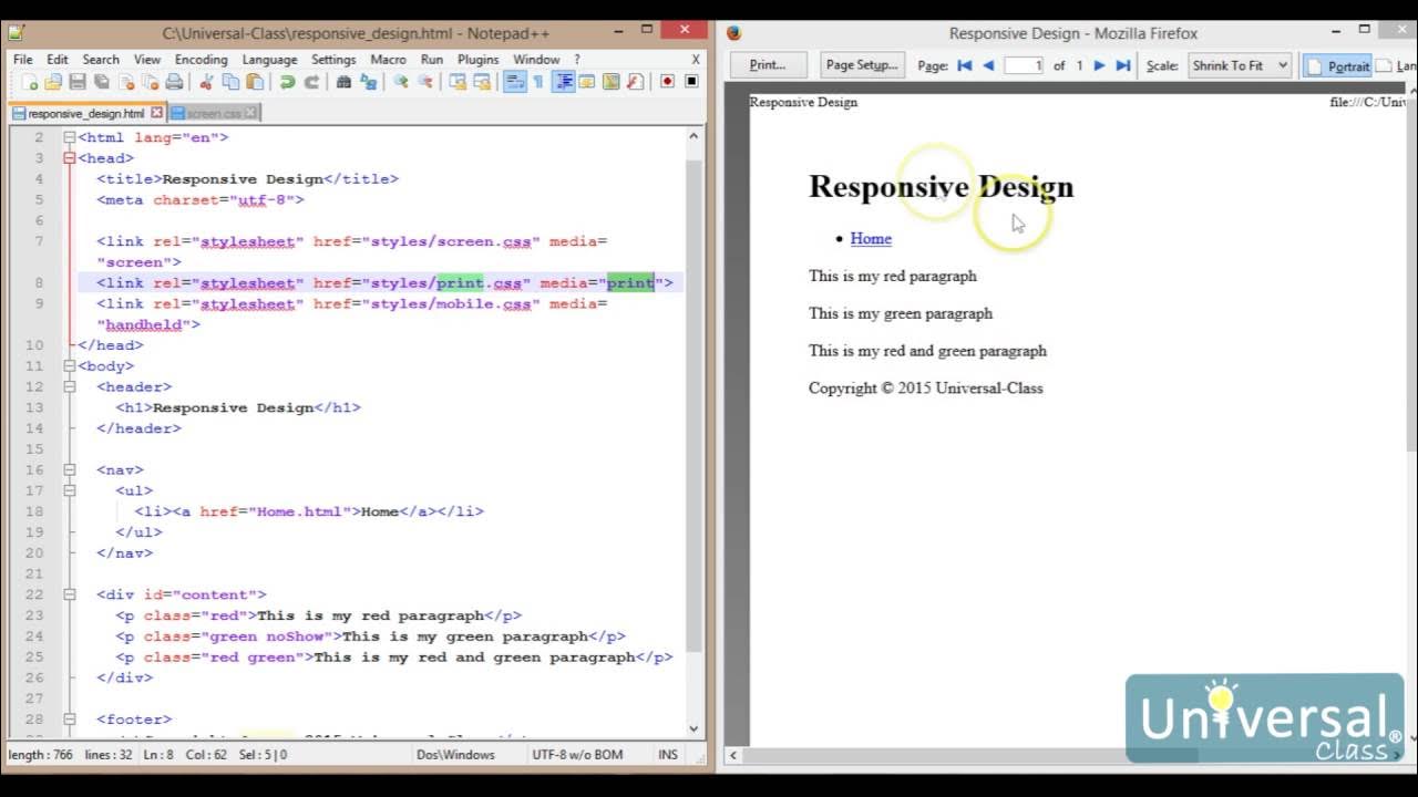Lesson 13: Introduction to Responsive Web Design with CSS3 and HTML5 - HTML Course - YouTube