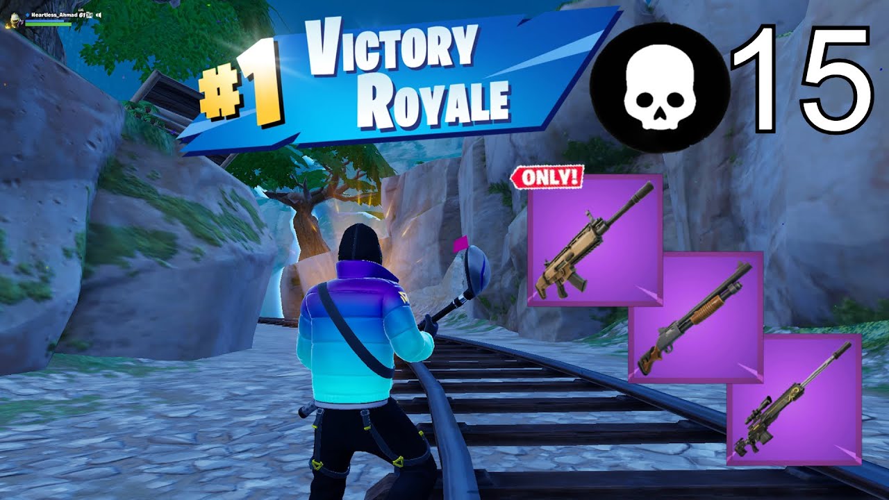 I WON Using Purple Weapons ONLY! " Build " Gameplay🏆 ( Fortnite Chapter ...