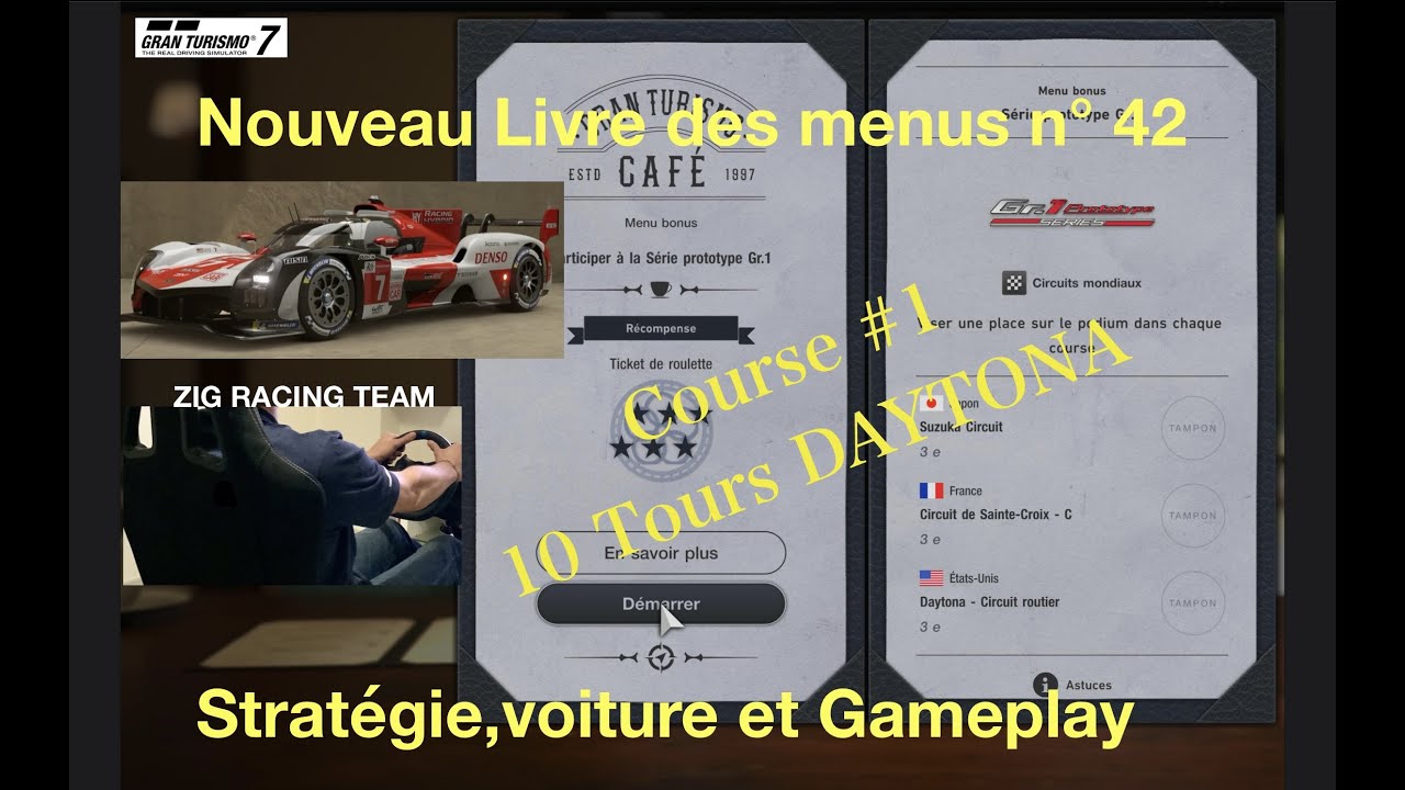 Gran Turismo 7 - Nouveau Livre des Menu n° 42 Prototype Series Guide ...