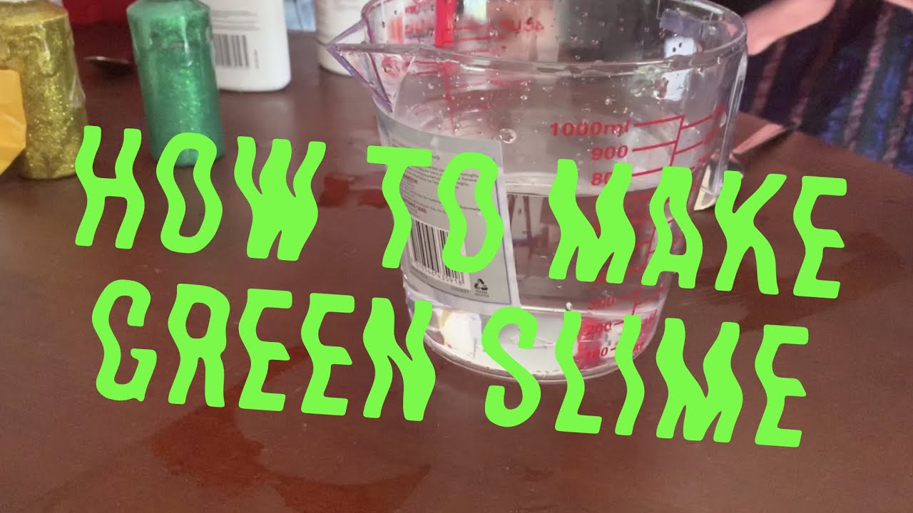 How To Make GREEN SLIME | FLUFFY GREEN SLIME | Science Projects | ASMR ...