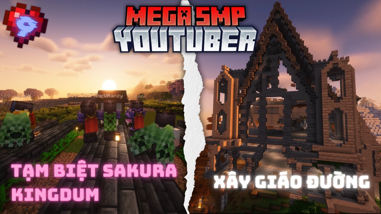 MINECRAFT MEGA SMP TẬP 9 : RỜI TEAM SAKURA KINGDUM VÀ GIA NHẬP PHE CÁ NÓC - YouTube