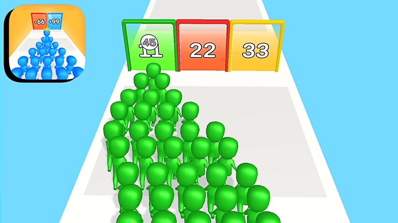 Color Run Crowd - All Levels Gameplay Android,ios (Levels 9-11) - YouTube