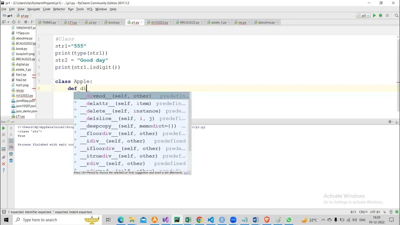 Class Tutorial In Python Basics Youtube
