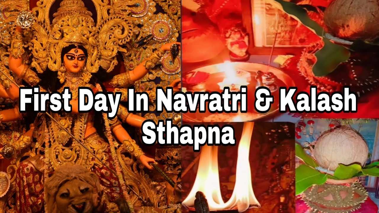 Navratri // Kalash Sthapna// My first day in navratri ️// Bhumika ki ...