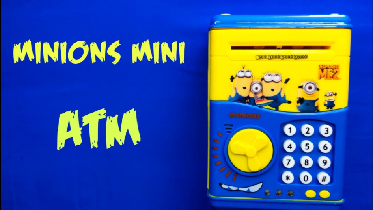 Minions ATM Machine | Minions Piggy Bank | Mini ATM Bank | Minions ATM ...