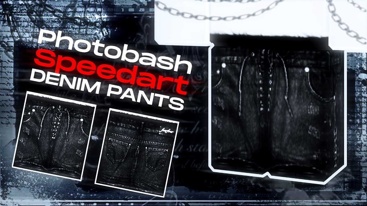 Roblox Photobash Denim Pants | Speed Art (Photoshop) - YouTube