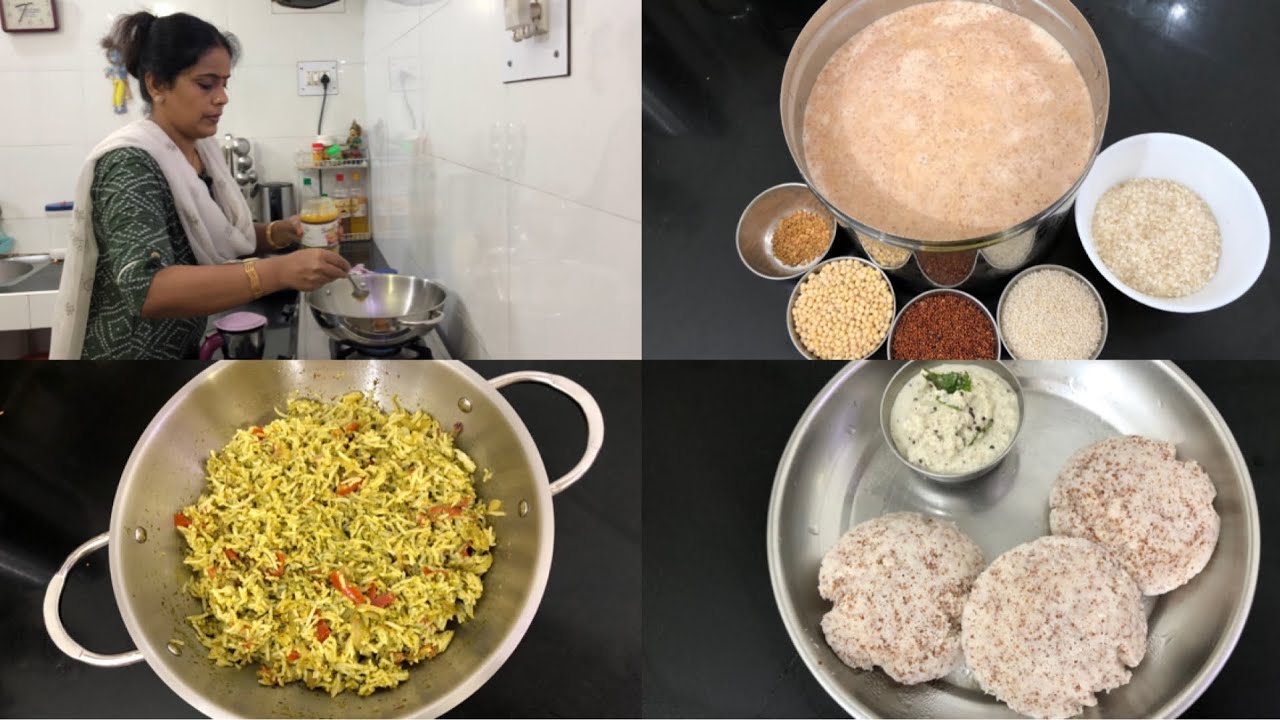 Wednesday cooking Vlog | Mint Rice | Millet Idli - YouTube