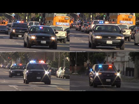 LAPD/LASD UNITS RESPONDING CODE 3 