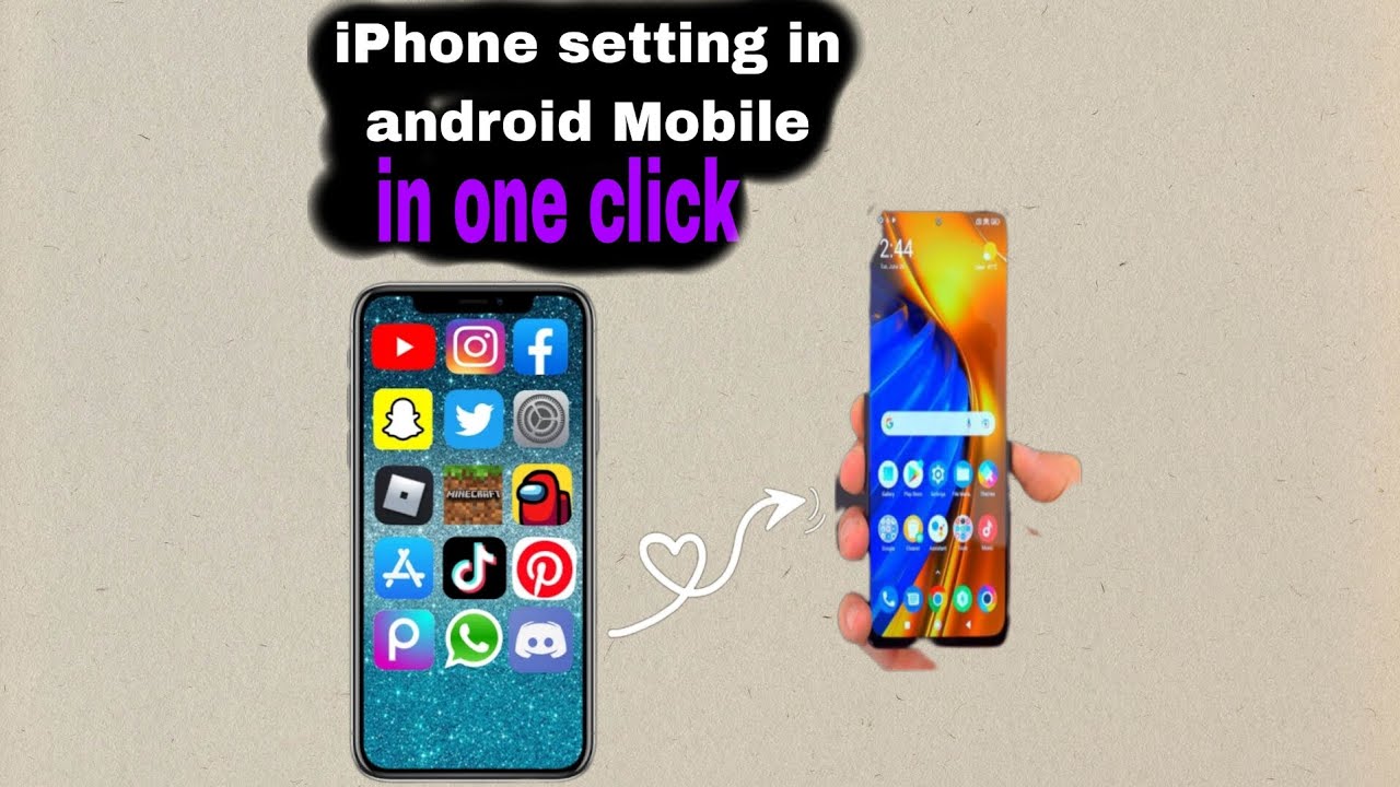 iPhone setting in android Mobile how to change mobile setting in ...