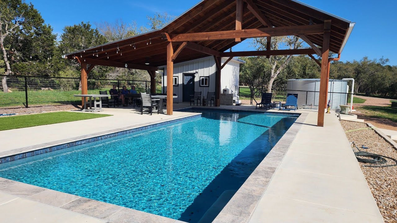 Swimming Pool with Rainwater Collection - YouTube