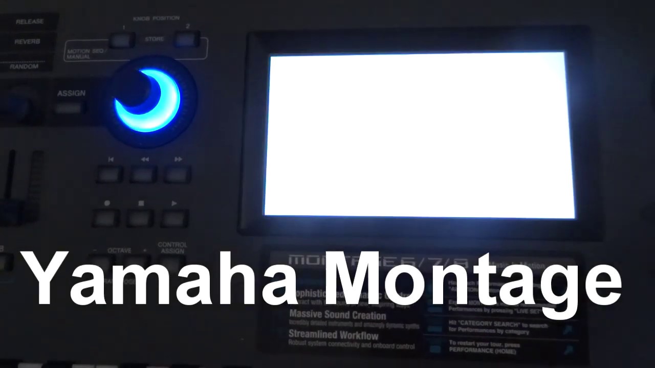 Yamaha Montage - Display Problem - YouTube
