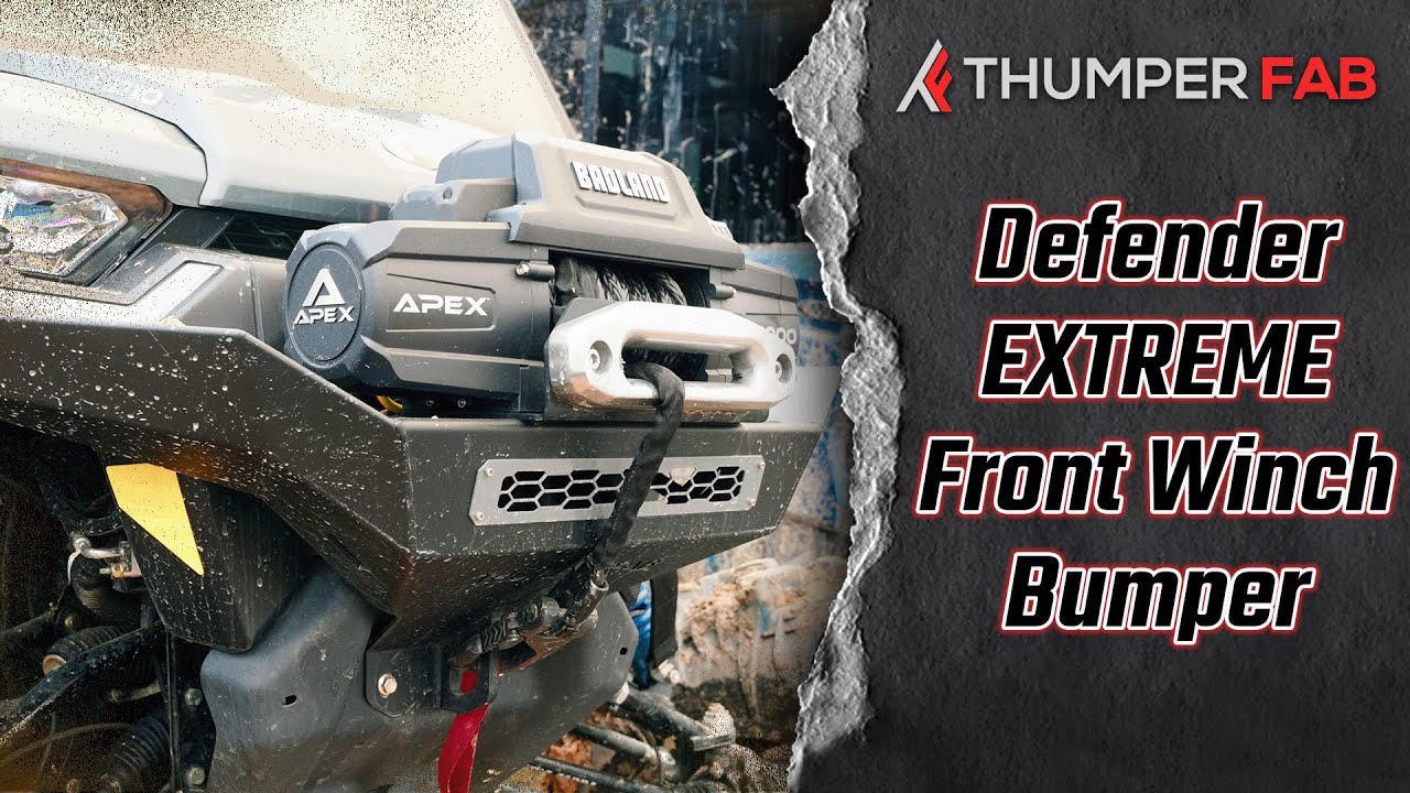 Thumper Fab EXTREME Front Winch Bumper for the Can-Am Defender - YouTube