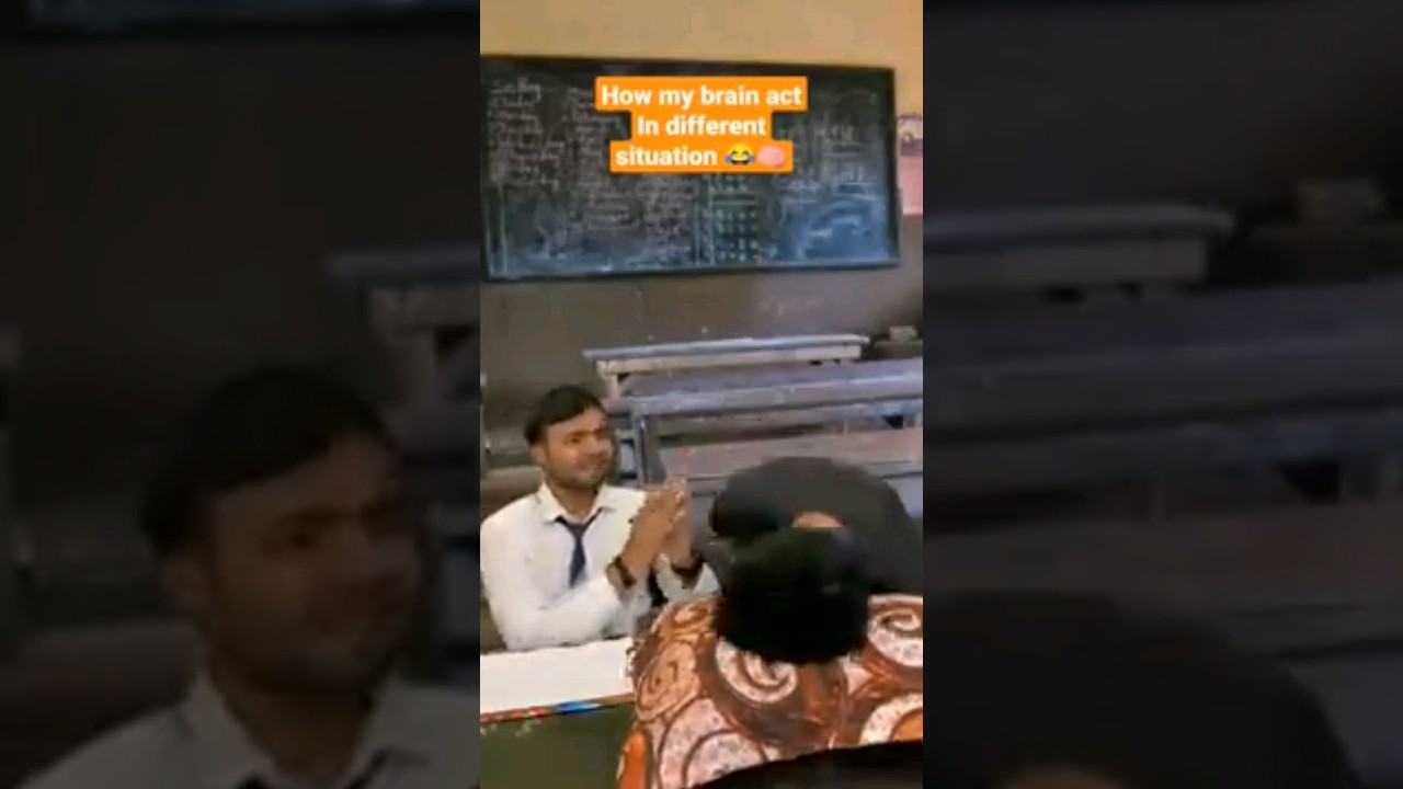 How my brain act in different situation 🧠🤣 #shortsfeed #shortsvideo # ...
