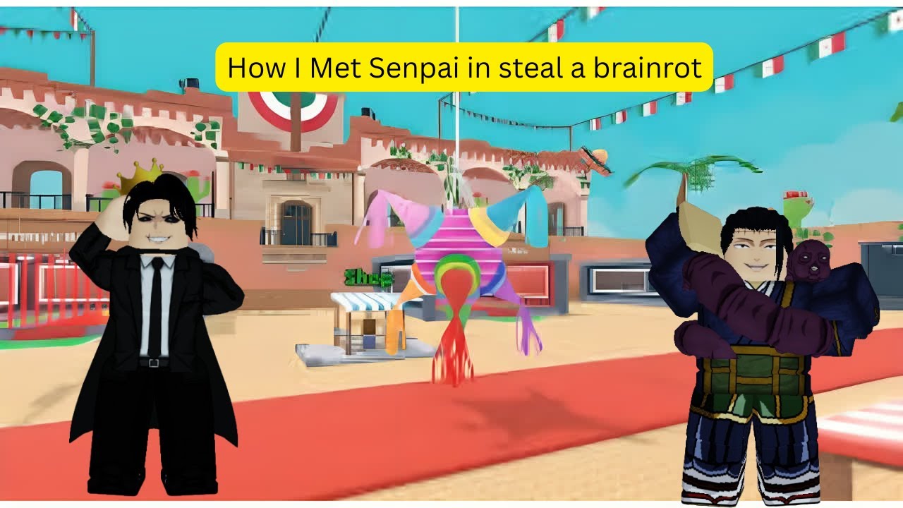 How I Met Senpai Spider in Steal a brainrot @SenpaiExtra @MohakChamp ...