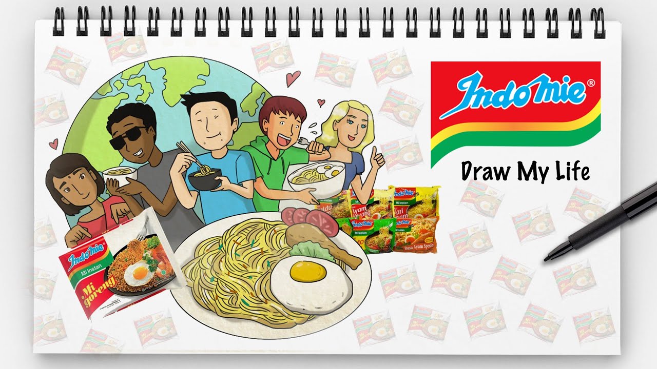 INDOMIE - DRAW MY LIFE INDONESIA - YouTube