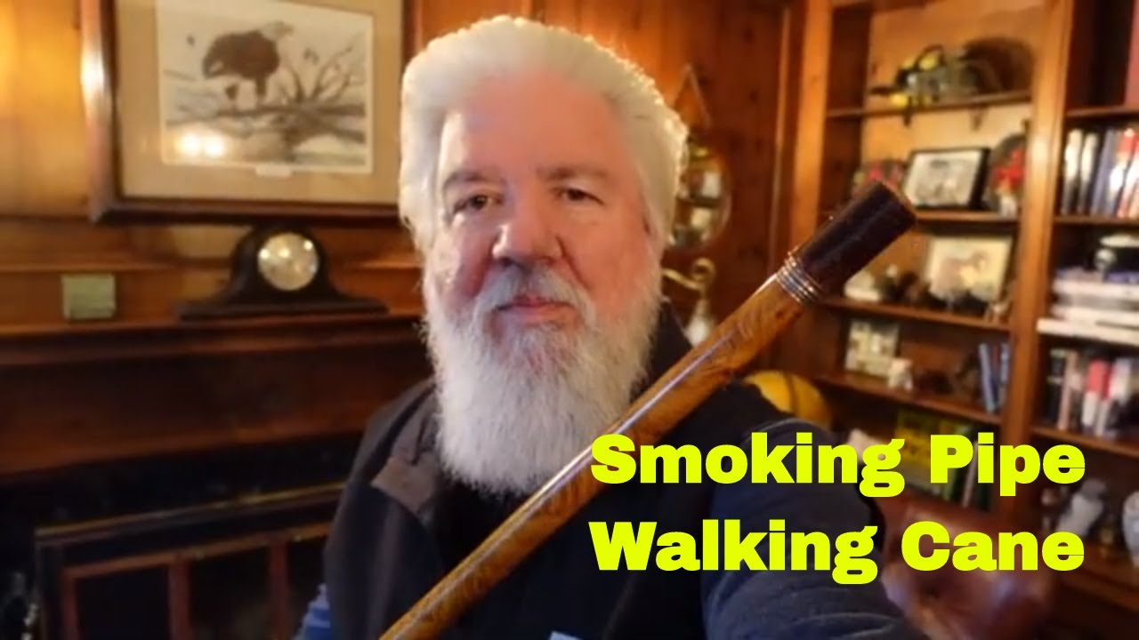 We take a look at my Smoking Pipe Walking Cane - Watch to end for close ...