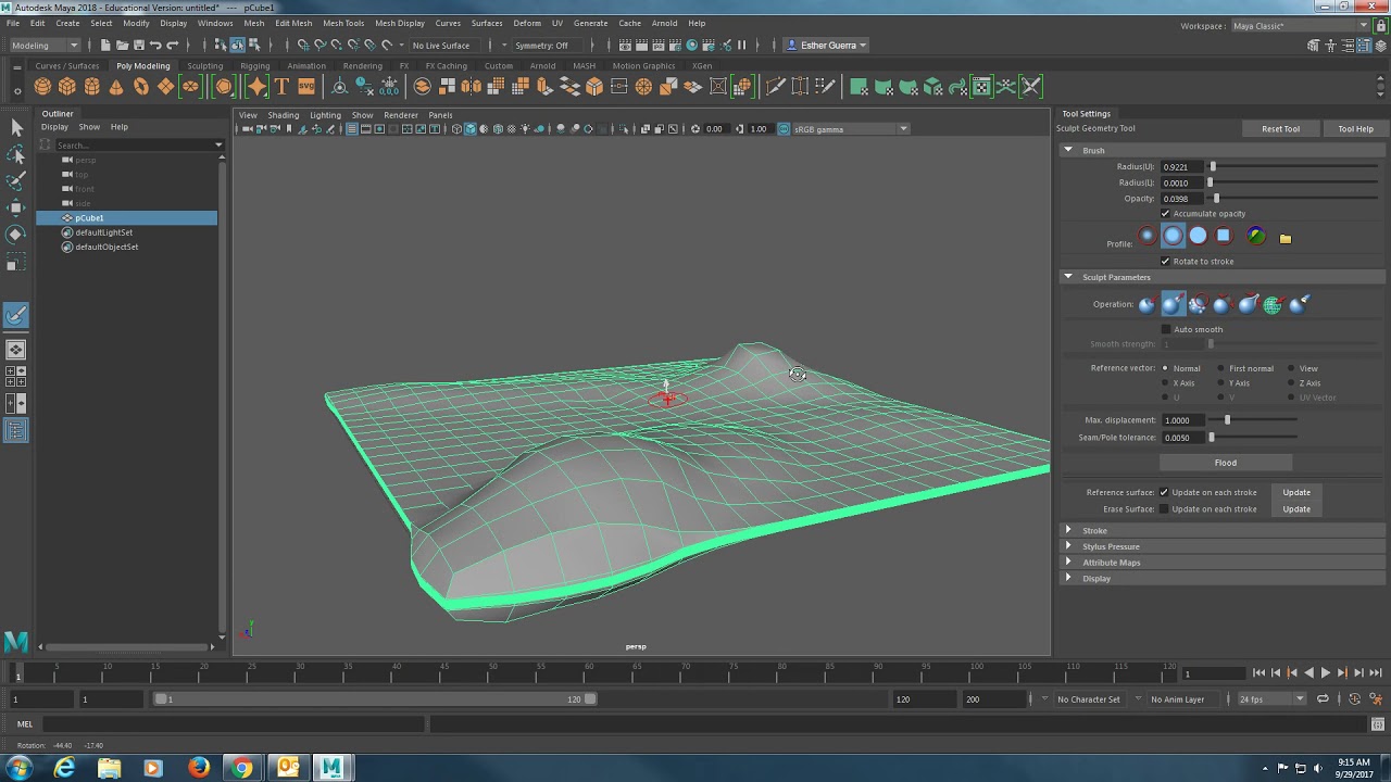 Maya Tutorial- Modeling Terrain and Non-uniform objects - YouTube
