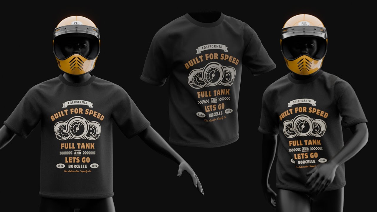 How I Made Realistic Animation 3D Tshirt Mockup - YouTube