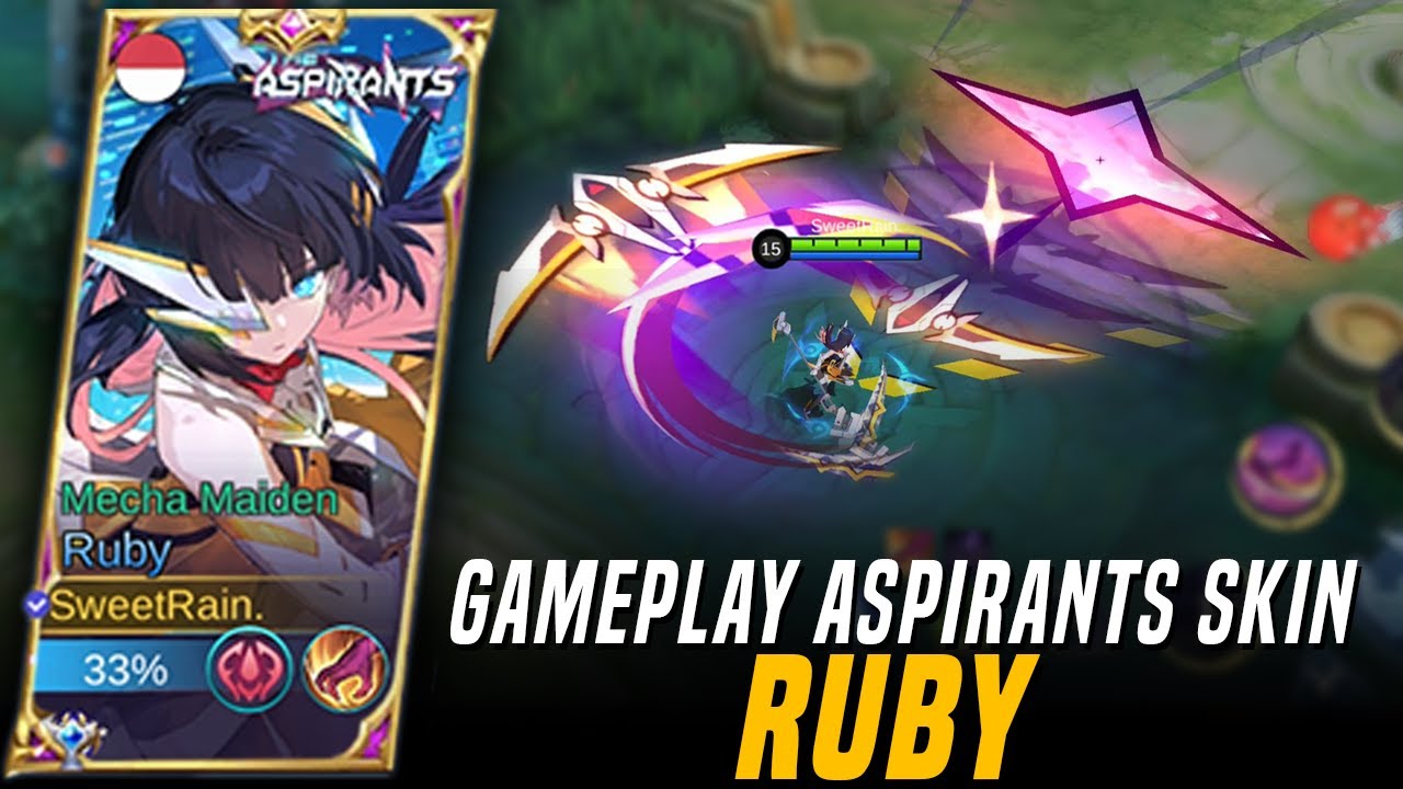 NEW Aspirants Skin: RUBY 'Mecha Maiden' Full Gameplay! | Mobile Legends: Bang Bang - YouTube