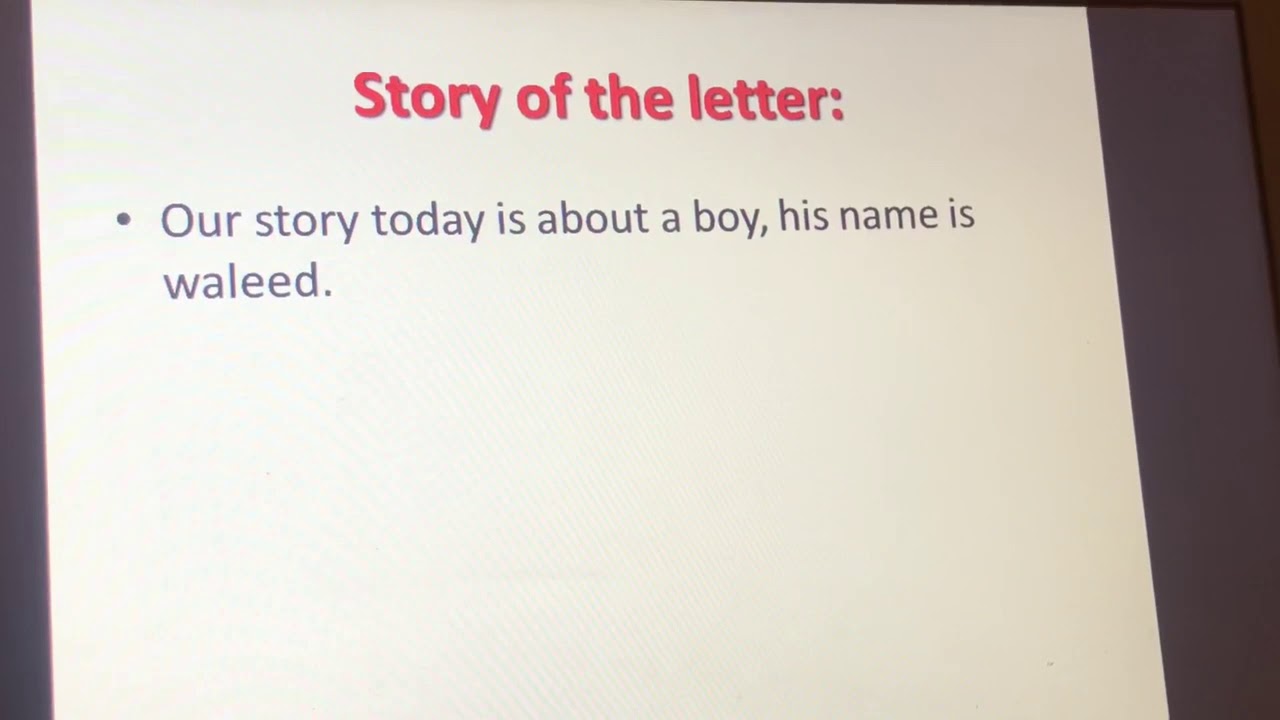 Story of letter W - YouTube