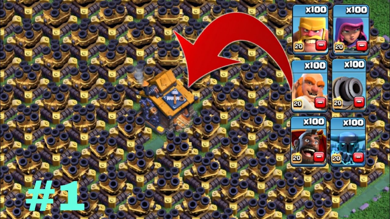 Max Multi Mortar vs All builder Max Ground Troops | Clash of Clans ...