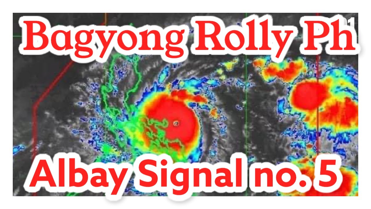 Bagyong Rolly PH Albay Signal no. 5 - YouTube