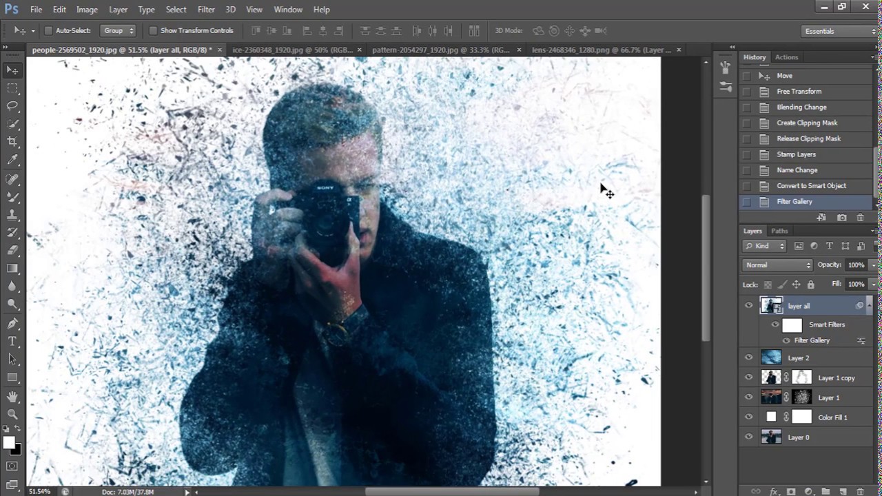 Photoshop tutorial: how to create decay effect in photoshop - YouTube