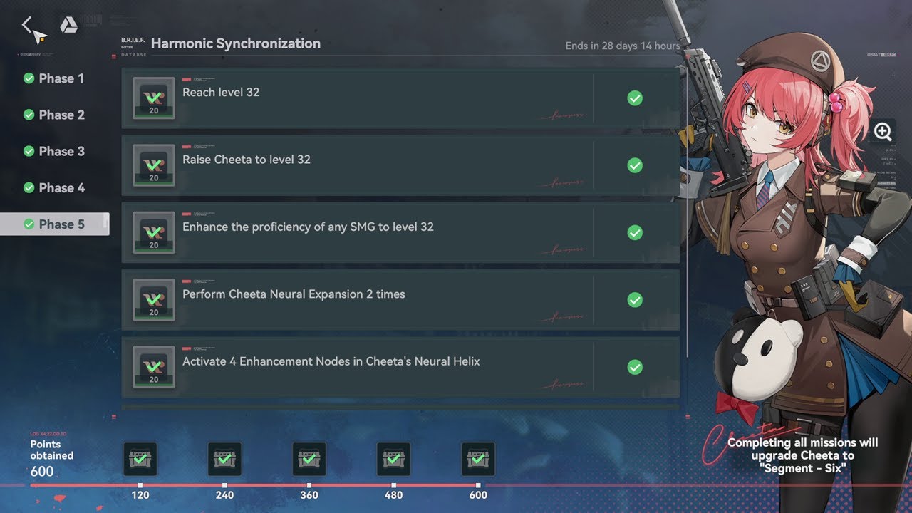 【GFL2】Event: Harmonic Synchronization Daily ★ +130 Collapse Pieces ...