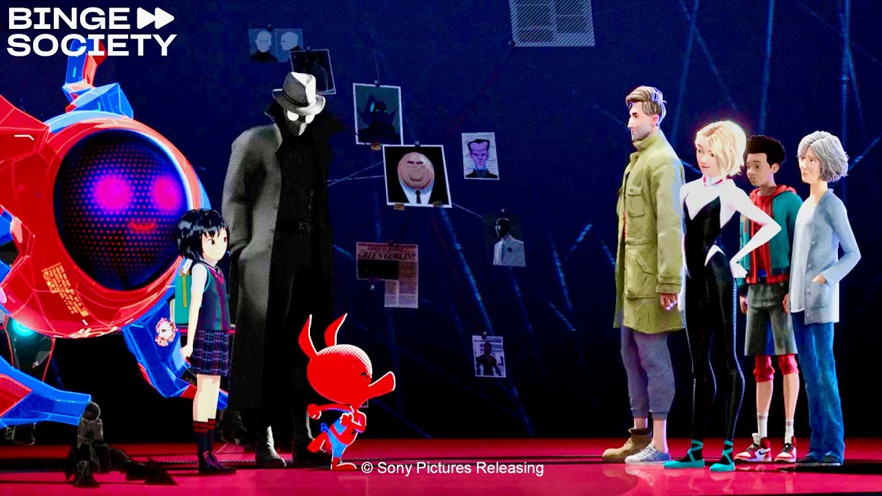 Spider-Men Reunion Scene - Spider-Man: Into The Spider Verse (2018 ...