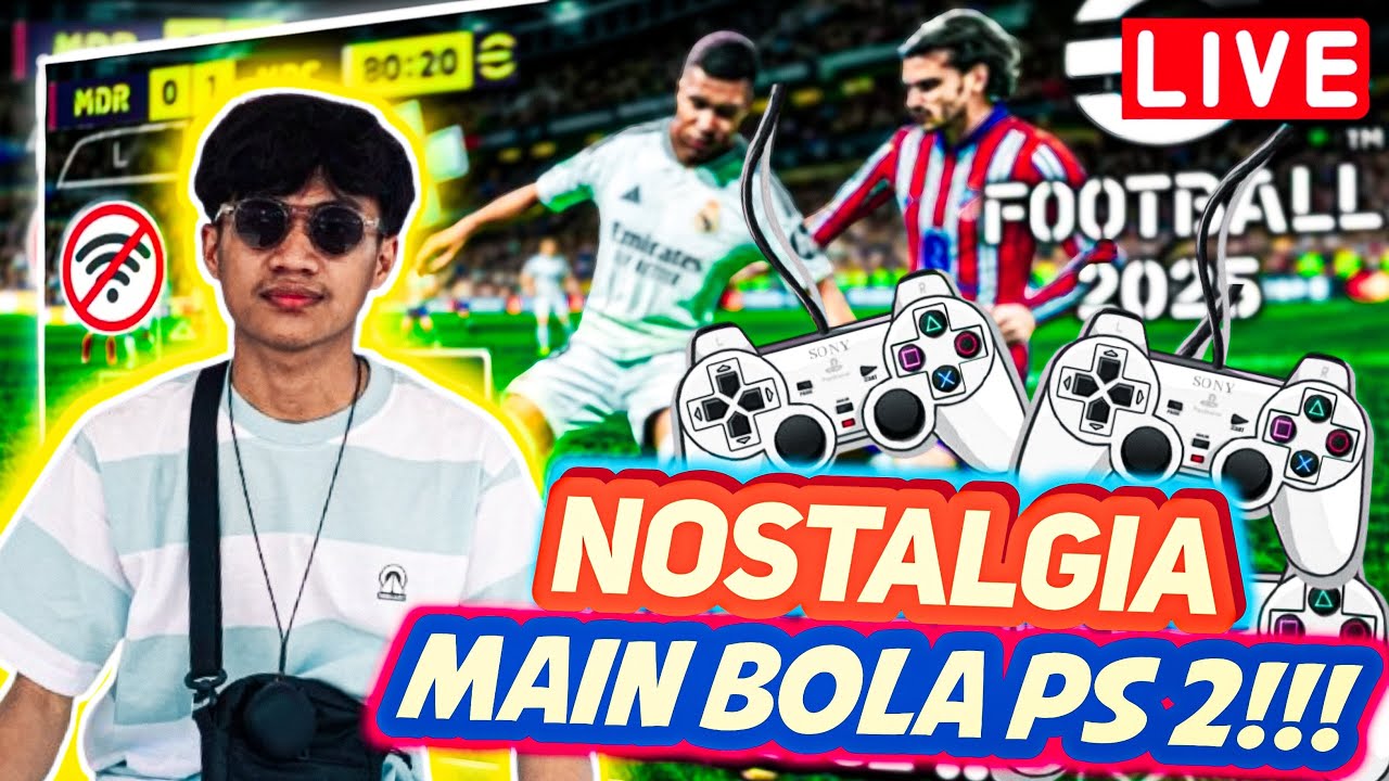 🔴 MAIN GAME BOLA PS 2 KESAYANGAN ANAK OLD | PRO EVOLUTION SOCCER PS 2 ...