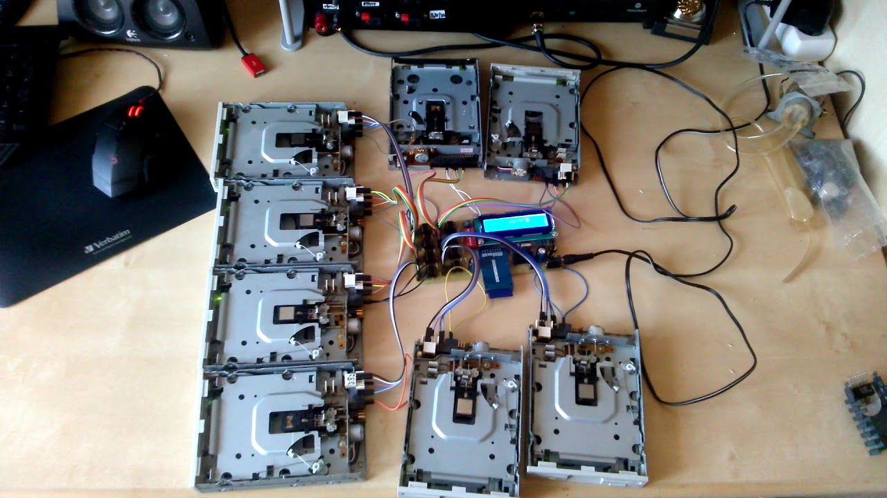 Floppy disk player - YouTube