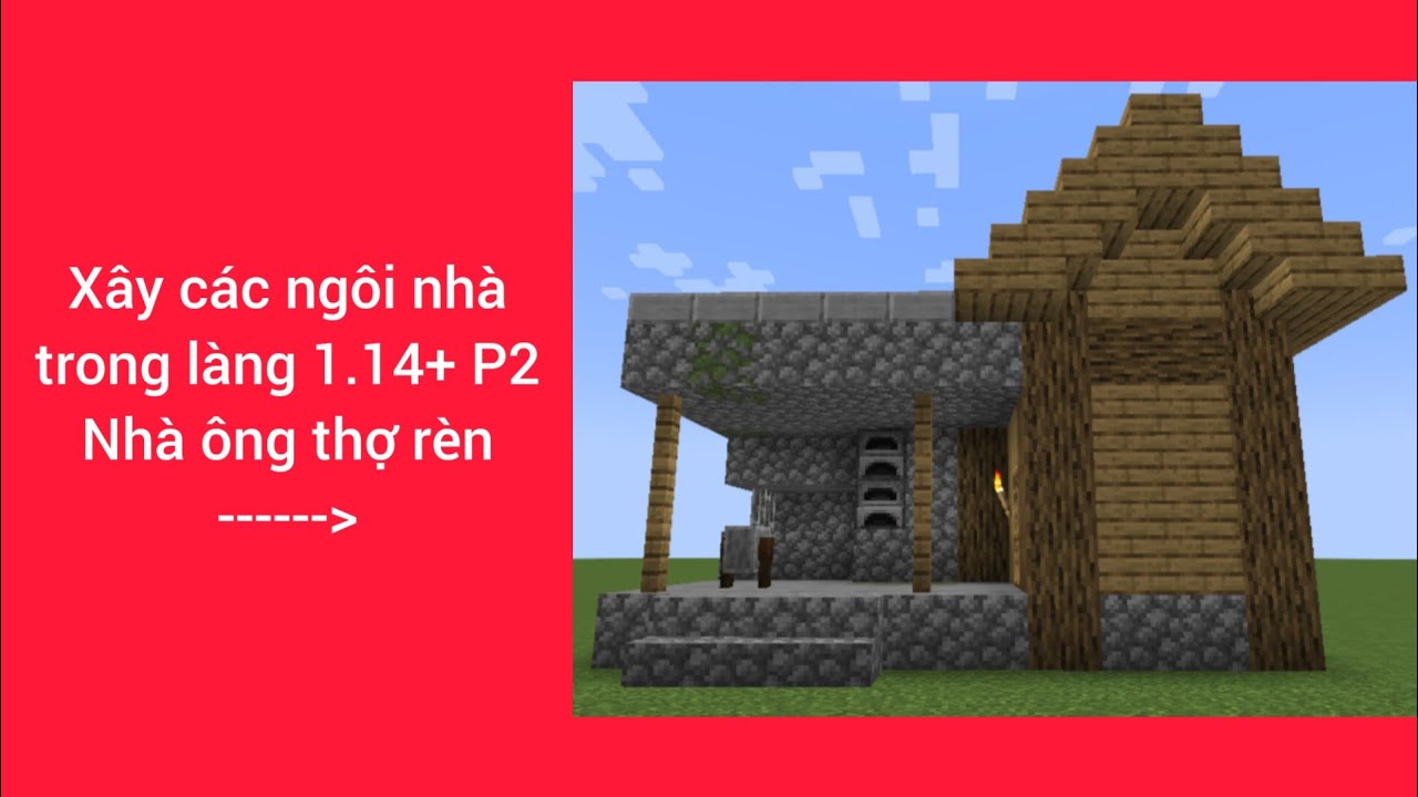 Minecraft: Cách xây các ngôi nhà / công trình trong làng 1.14+ P2 - Nhà ...