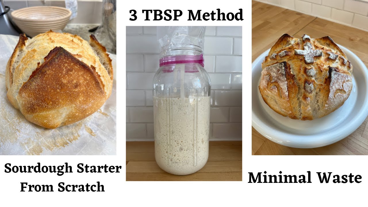 Simple 3 TBSP Method to Make Sourdough Starter From Scratch - Minimal ...