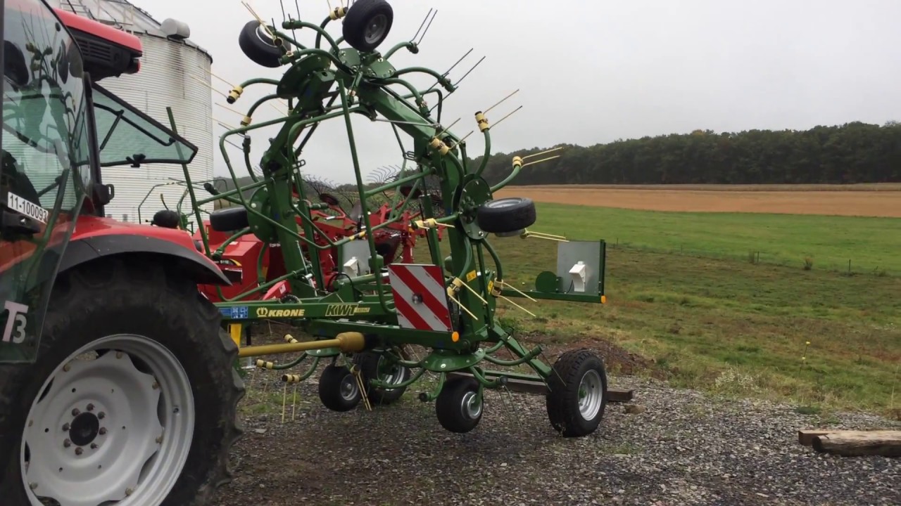 Krone KWT 7.82 Tedder Overview - YouTube