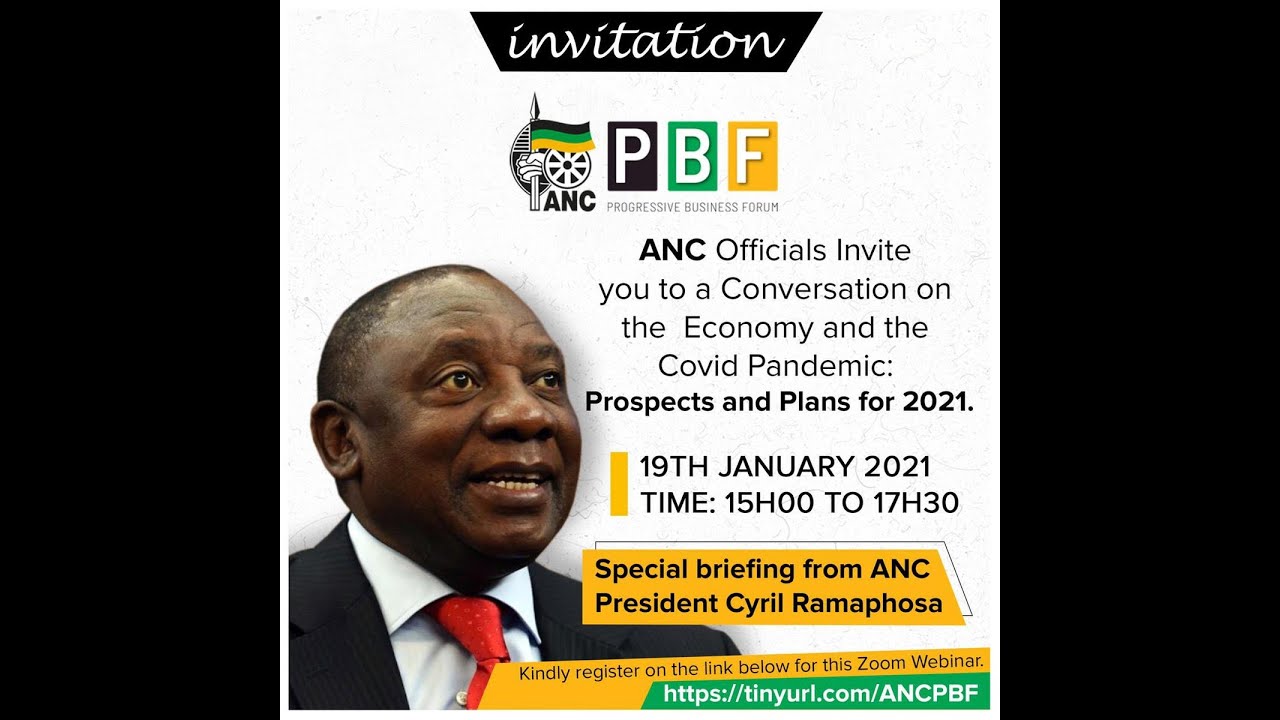 ANC PBF webinar on the economy and the Covid 19 Pandemic - YouTube