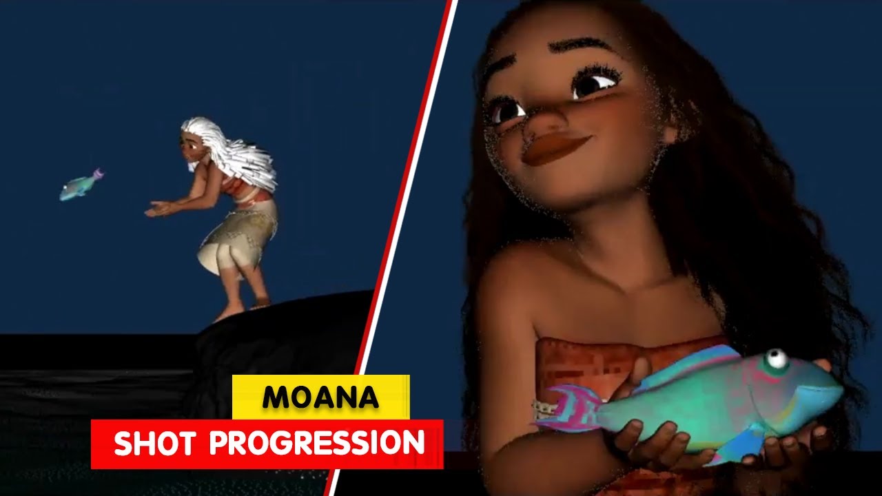 MOANA | Moana Shot Progression | Animation Breakdown | 3D Animation ...