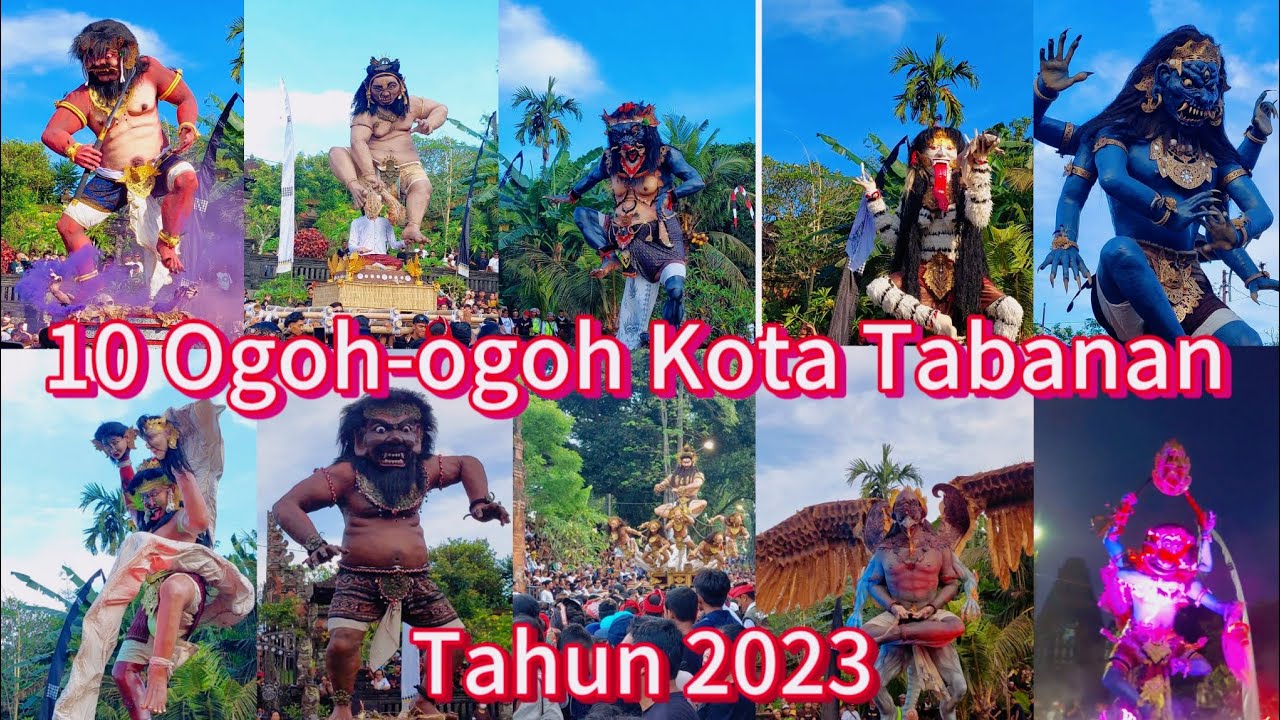 Kumpulan 10 Ogoh - Ogoh Kota Tabanan 2023 - YouTube