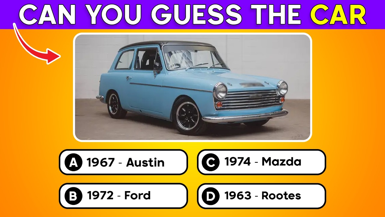 Classic Car Quiz | Guess These 1960s - 1970s Classic Cars! Can You Get ...
