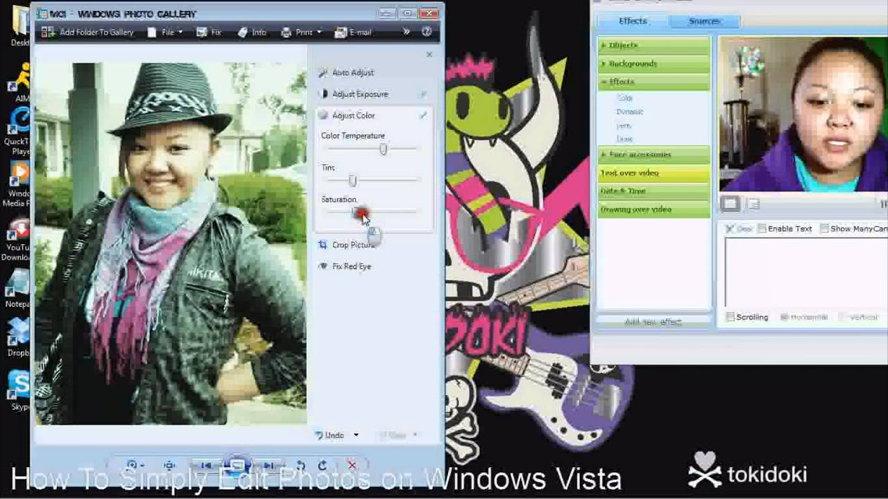 How To Edit Photos With Windows Vista - YouTube
