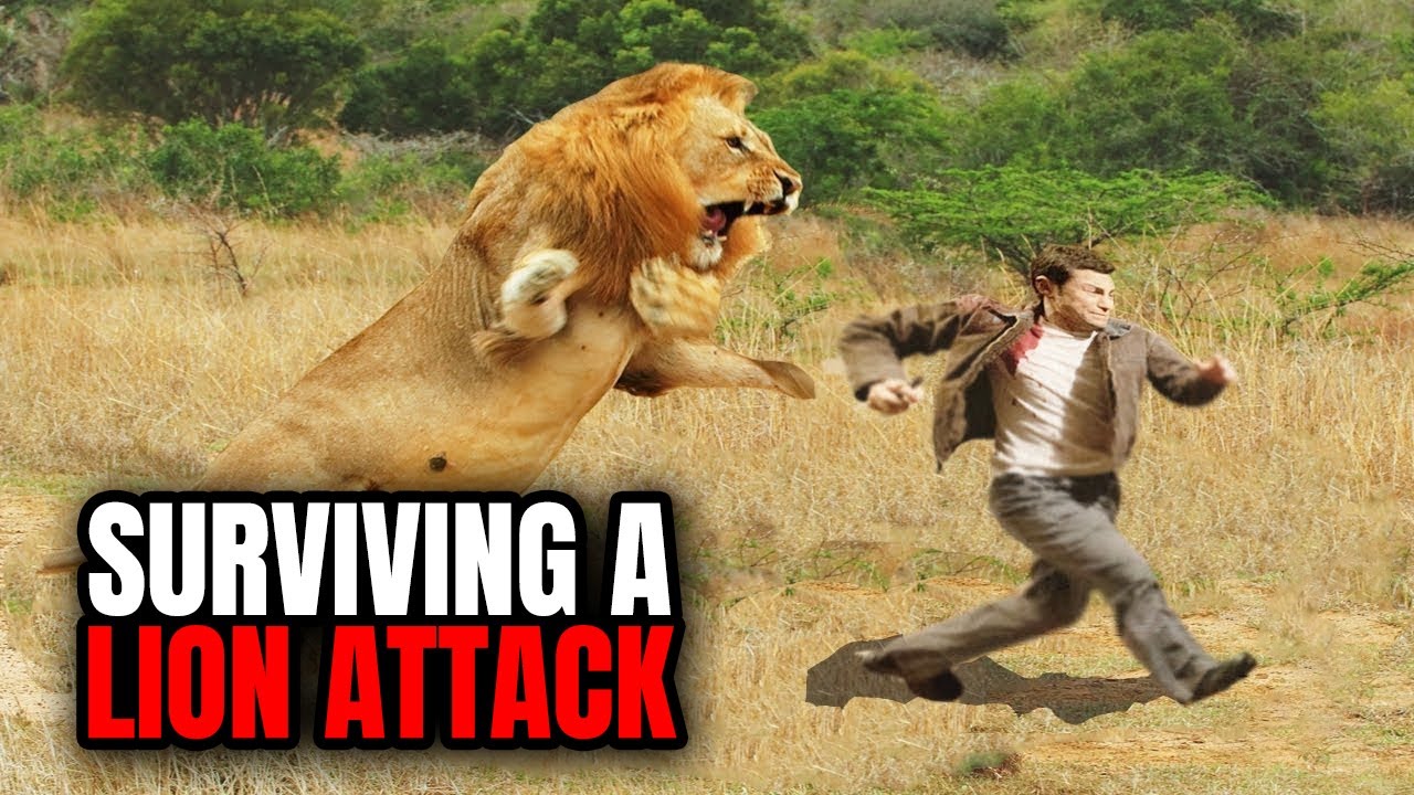 Can You Survive A Lion Attack? - YouTube